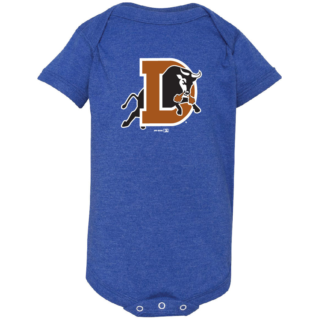 Durham Bulls Vintage Royal D Logo Onesie – Durham Bulls Official Store