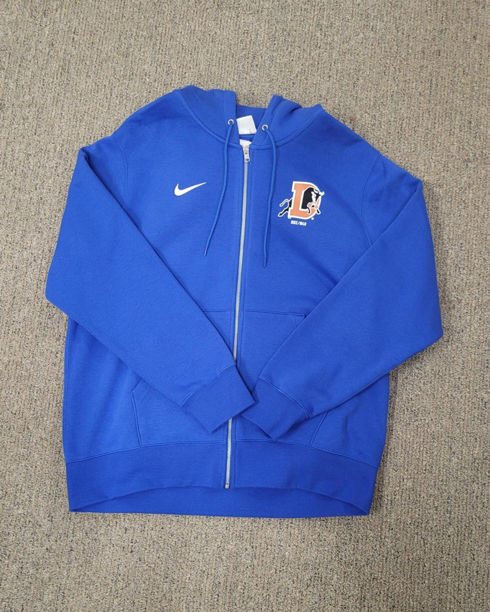 Durham Bulls Nike Club Fleece Full Zip Hoodie – Durham Bulls Official Store