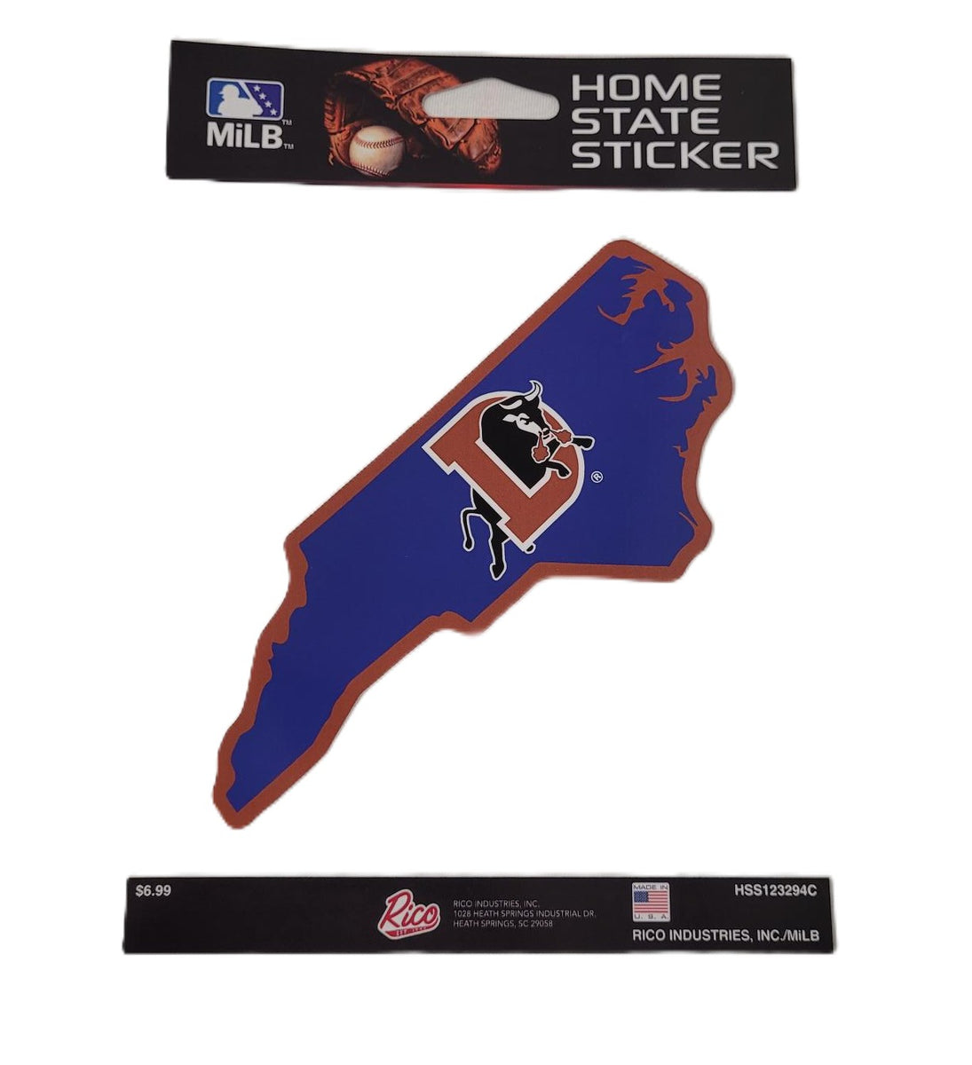 Durham Bulls State Decal – Durham Bulls Official Store